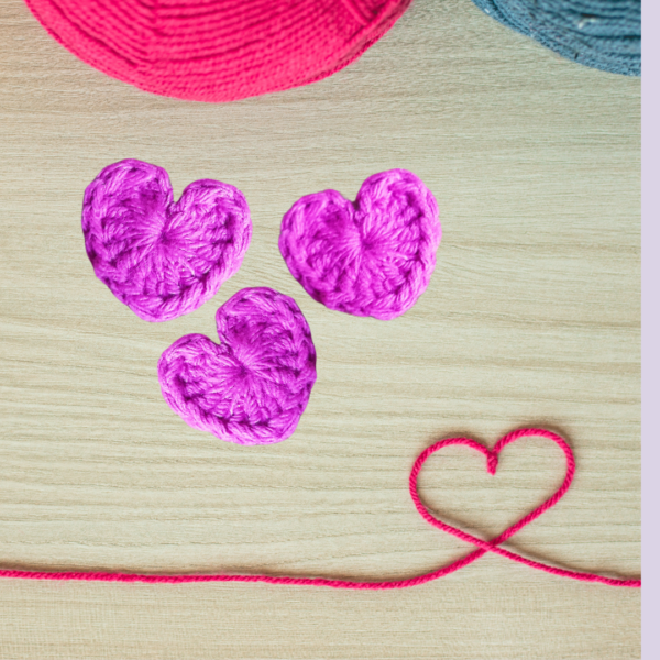 Aprende a Tejer un Mini Corazón de Crochet Patron gratuito - Tejiendo ...